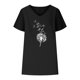 Camiseta de Manga Corta con Cuello en V con Impresión de Girasol ...