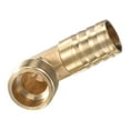 Uxcell 19mm Barb x G1/2 Male Thread Right Angle Brass Hose Fitting ...