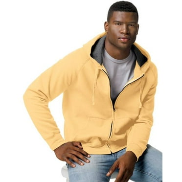 Hanes Men's and Big Men's Ecosmart Fleece Full Zip Hooded Jacket, up to ...