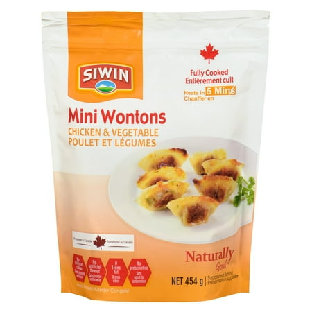 Siwin Foods Chicken & Vegetable Mini Wonton 454g | Walmart Canada