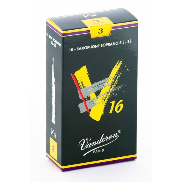 Vandoren Soprano Sax V16 Reeds Strength #3; Box of 10 - Walmart.com