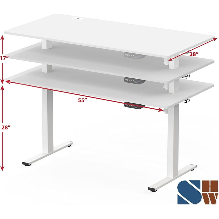 Shw 55 inch adjustable desk store