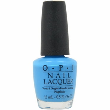 OPI Long-Lasting Nail Polish, Bright Denim Blue, Creamy Finish, No Room ...