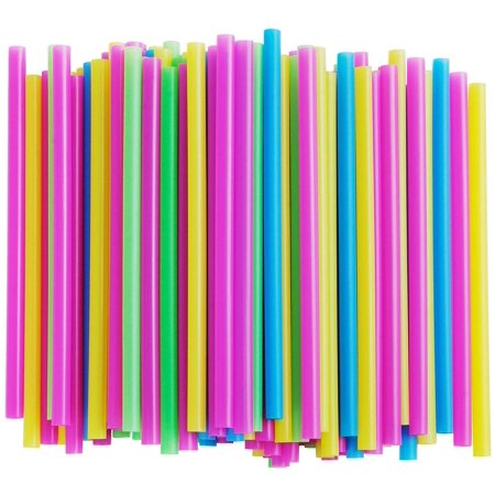 Jumbo Drinking Straws, Various Colors,Color mixing 100 sticks-2pcs ...