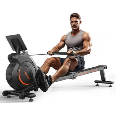 pooboo Bluetooth Water Rowing Machine, Foldable, Magnetic Resistance ...