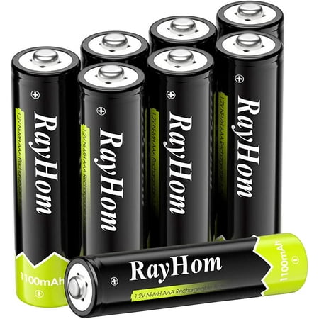 RayHom AAA Rechargeable ies 1100mAh Ni-MH y (8 Pack) | Walmart Canada