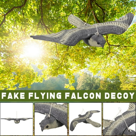 Fake Flying Falcon Hawk Bird Hunting Decoy Deterrent Scarer Garden ...