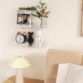 7'' Clear Acrylic Wall Shelf 2 Pack, Acrylic Floating Shelves, Acrylic ...
