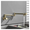 Gold Brass Pot Filler Tap Kitchen Faucet Single Cold Single Hole Tap ...