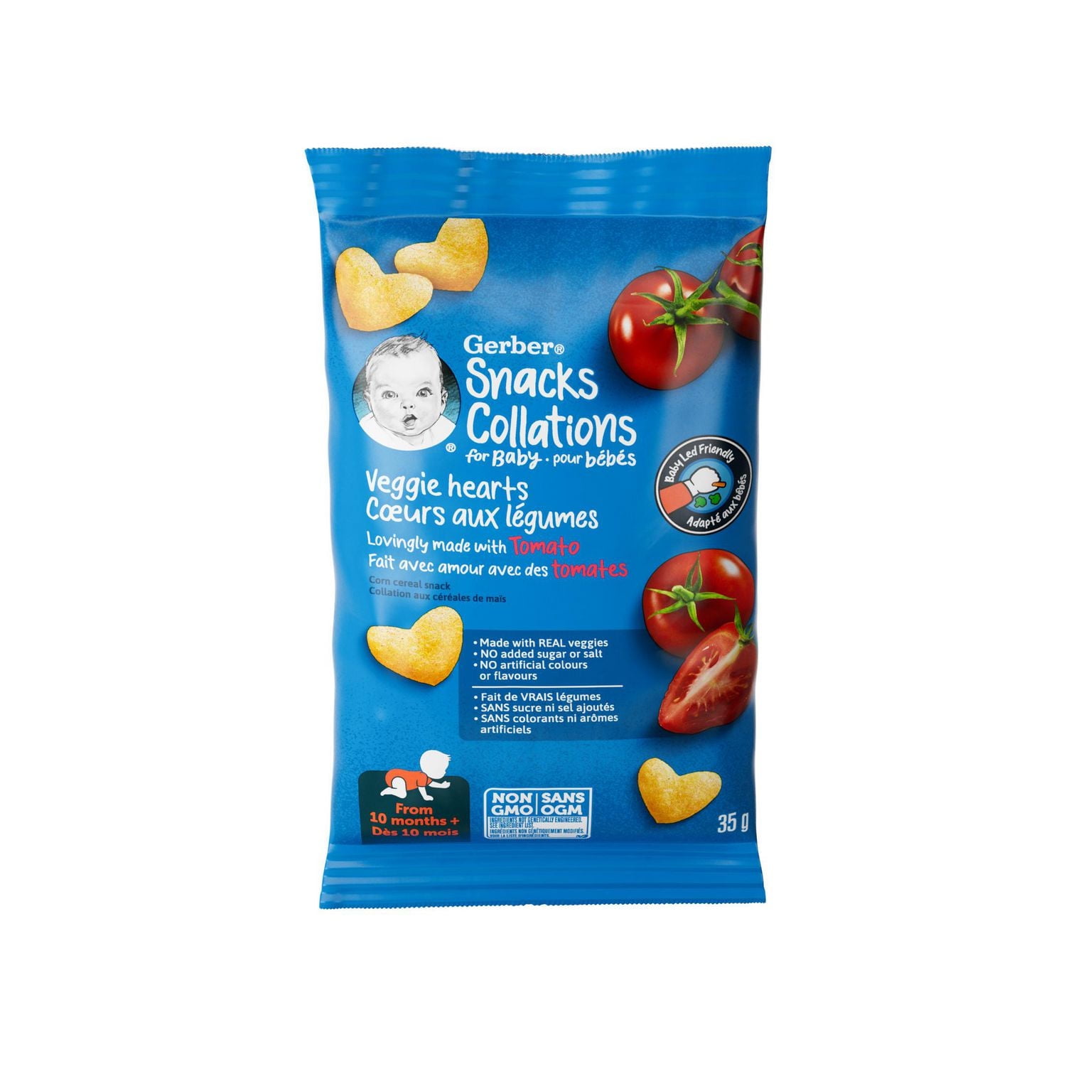 Click here for Gerber Veggie Hearts Tomato  Baby Snacks  10 Month... prices