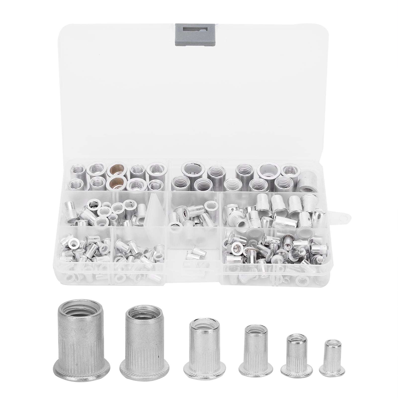 Tuerca de remache de aluminio, 165 piezas/caja Tuerca de remache ...