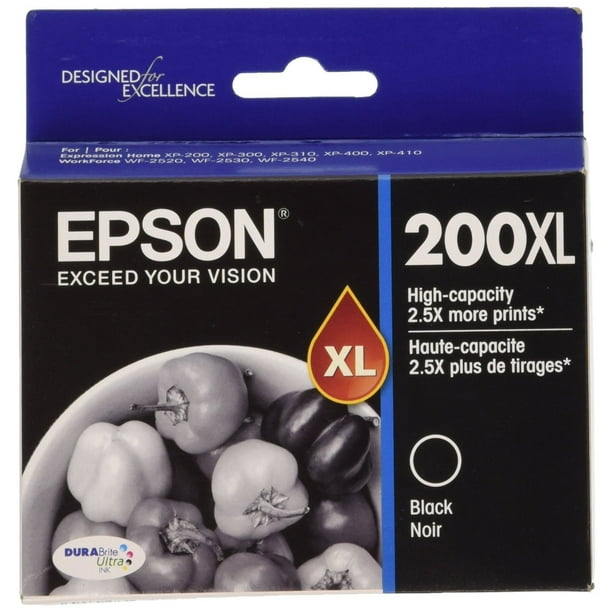 EPSON T200 DURABrite Ultra Genuine Ink High Capacity Black Cartridge ...