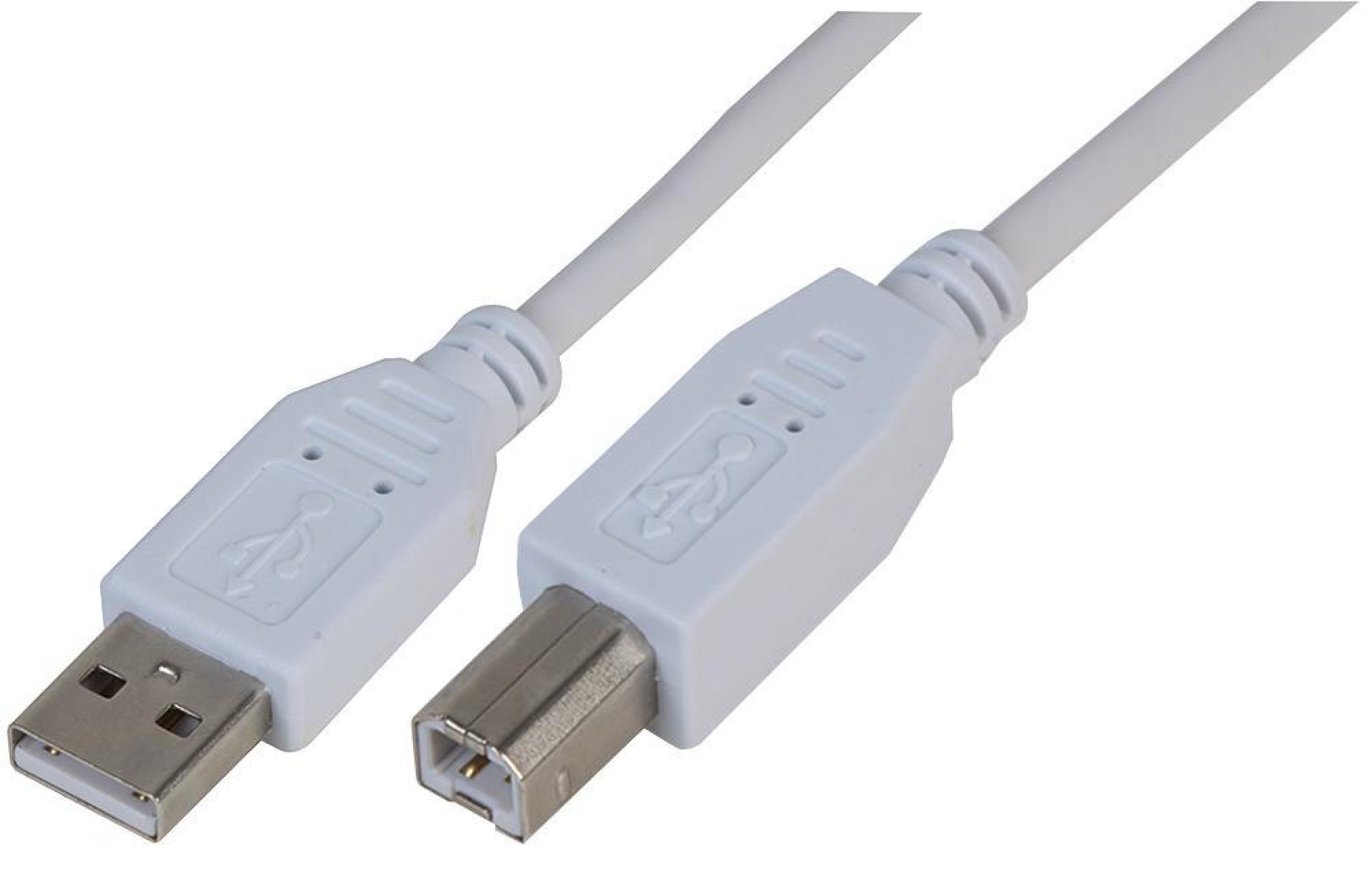 PRO SIGNAL - USB A Plug to USB B Plug USB 2.0 Cable, 2m White - Walmart.com