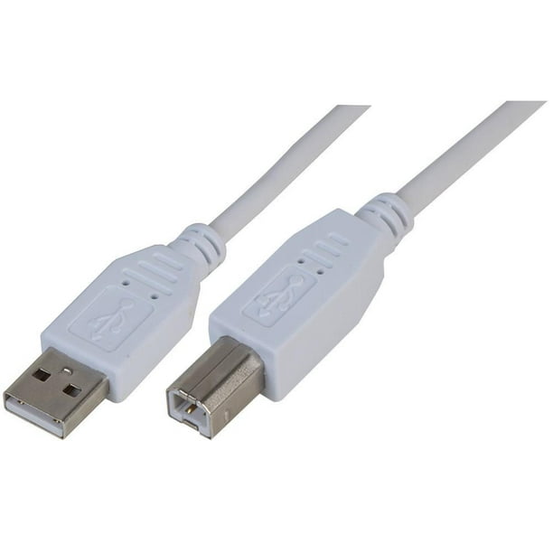 PRO SIGNAL - USB A Plug to USB B Plug USB 2.0 Cable, 2m White - Walmart.com
