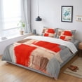 4 Piece Duvet Cover Set Full, Abstract Graffiti Color Block Soft ...