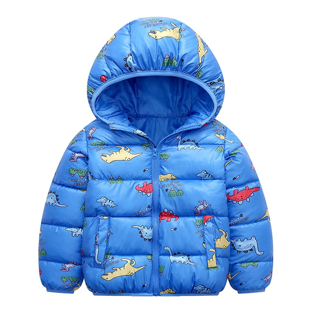 YOUI-GIFTS Baby Boy Puffer Jacket Kids Hooded Coat Girl Winter Padded Thick Warm Outerwear ...