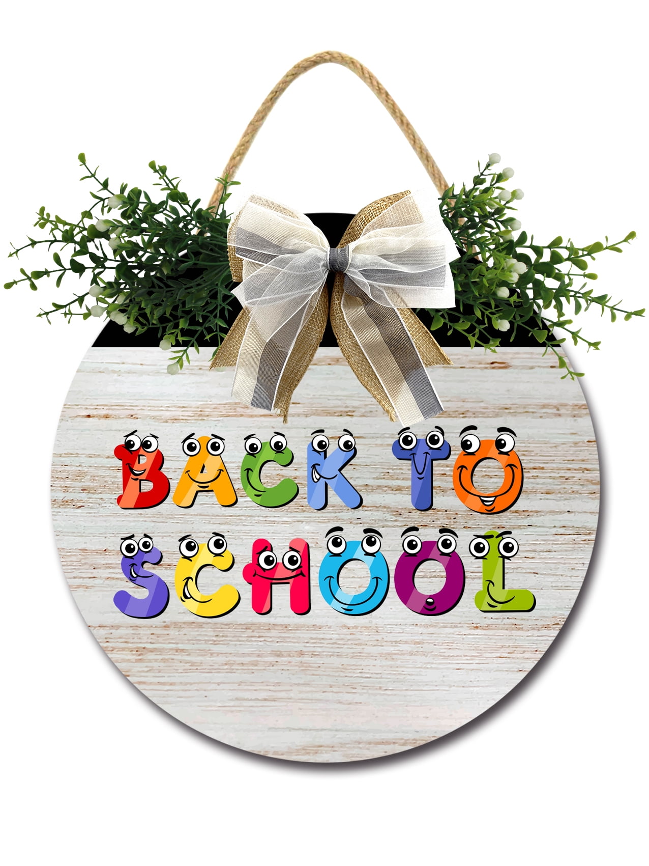 Eveokoki Back To School Door Sign Classroom Door Hanger Back to School ...