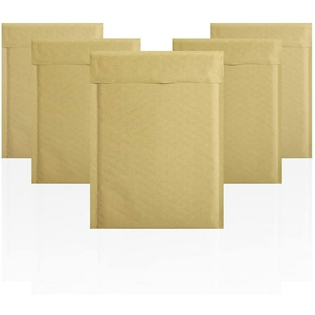 Amiff Pack of 25 Natural Brown Kraft Bubble Mailers 7.25 x 11 Padded ...