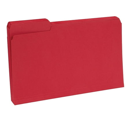 Staples Colored Top-Tab File Folders 3 Tab Red Legal Size 100/Pack ...