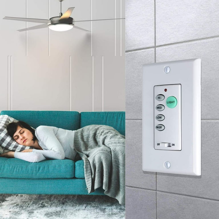 Universal Wall Mount Ceiling Fan Control | Shelly Lighting