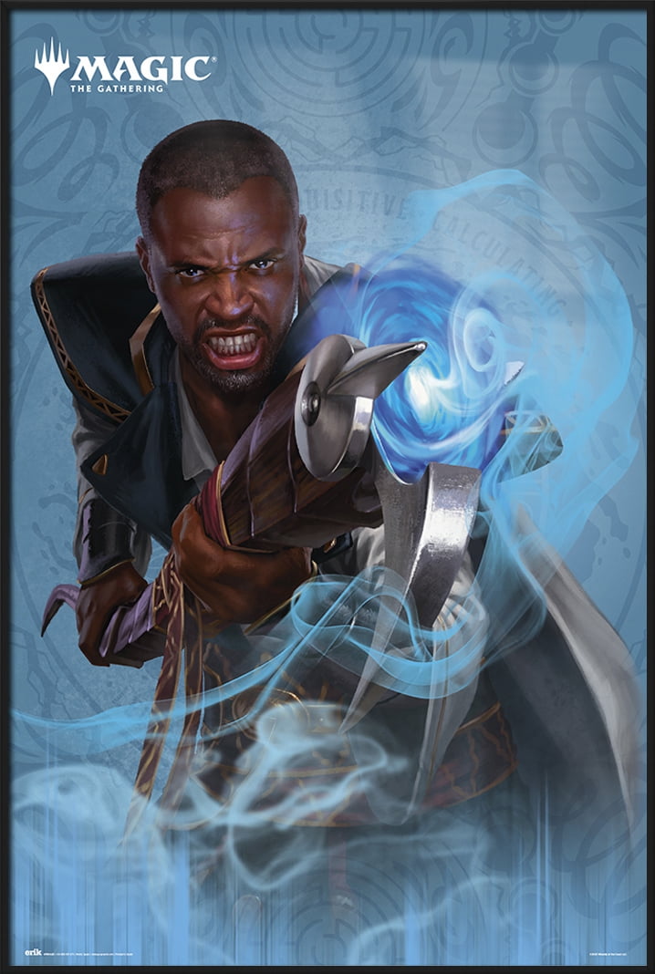 Magic The Gathering - Mtg - Framed Gaming Poster (Teferi - Time Raveler ...