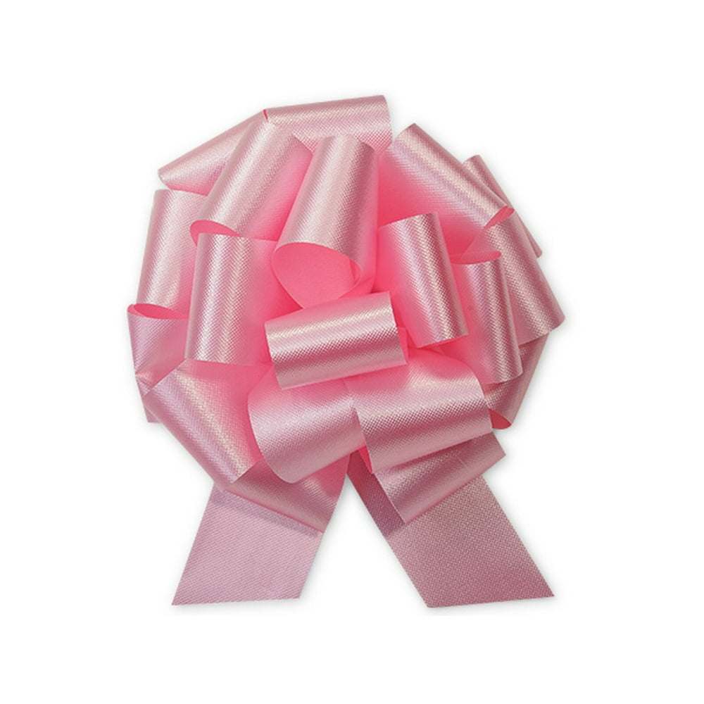 Pink Satin 5inch Gift Wrapping Decorative Pull Bows -10pack - Walmart ...