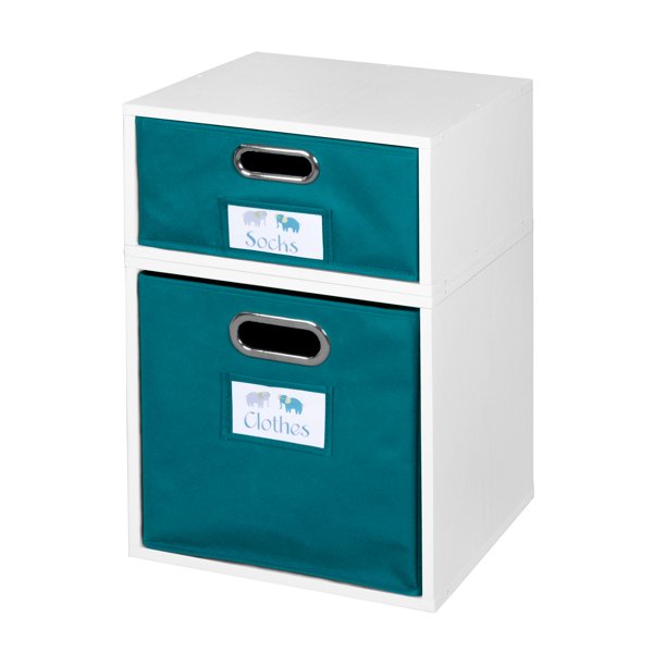 Niche Cubo Storage Set- 1 Full Cube/1 Half Cube with Foldable Storage ...