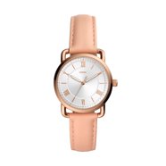 Fossil Women's Carlie Three-Hand, Rose Gold-Tone Stainless Steel Watch ...