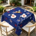 Fourth of July Tablecloth, 23.6x23.6 Inch Patriotic Table Cover, Square ...