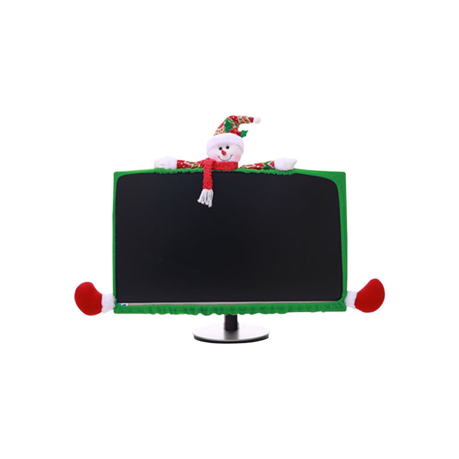 JeashCHAT 1 Pack Christmas Computer Monitor Border Cover TV Monitor ...