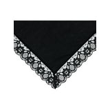 CTM Ebony Lace Border Handkerchief (Women) - Walmart.com