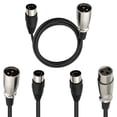 5P to 3Pin Adapter Cable Large DIN 5Pin Male To 3Pin Male/Female ...