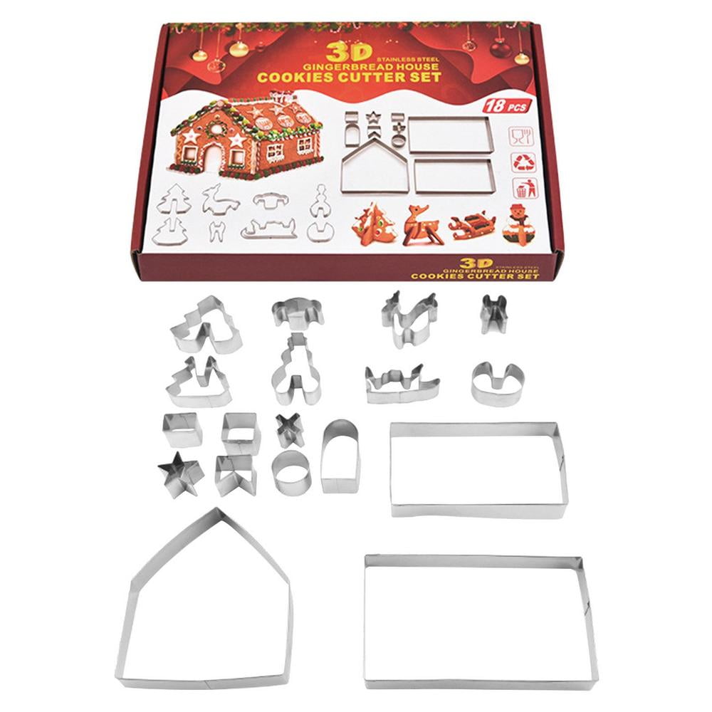 Gingerbread House Cookie Cutter | 8pcs Winter Christmas Cookie Cutter ...