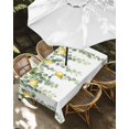 Eucalyptus Lemon Rectangle Outdoor Tablecloth, Waterproof Table Cloth ...