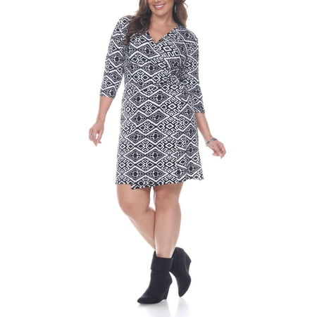 White Mark - Women's Plus Size Trellis Mariah Dress - Walmart.com