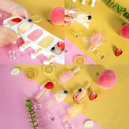 Lid Wooden Sticks Diamond Crystal Pattern Popsicle Makers Cake Popsicle ...