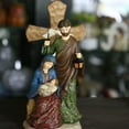 BAOPAI European Resin Nativity Scene Figurine Set with Traditional ...