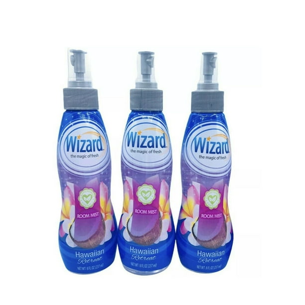 3 Wizard Room Mist Air Freshener Spray Hawaiian Retreat Scent Each 8 oz ...