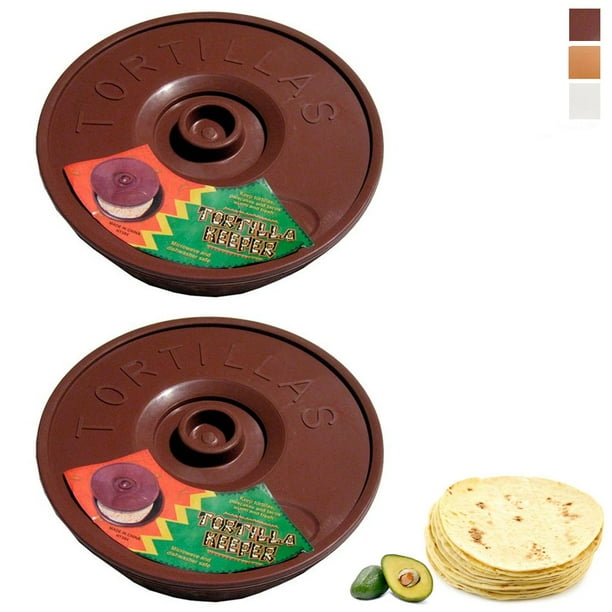 2 x Mexican Tortilla Keepers Microwave Warmer Pancake Server Pita Round ...