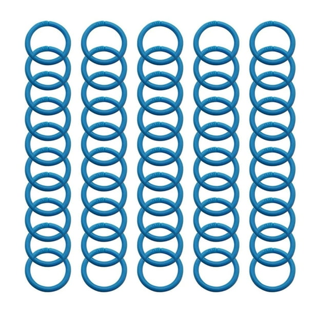 50pcs Colorful Circle Ring Scrapbook Binding Buckle Hoop Binder Rings ...