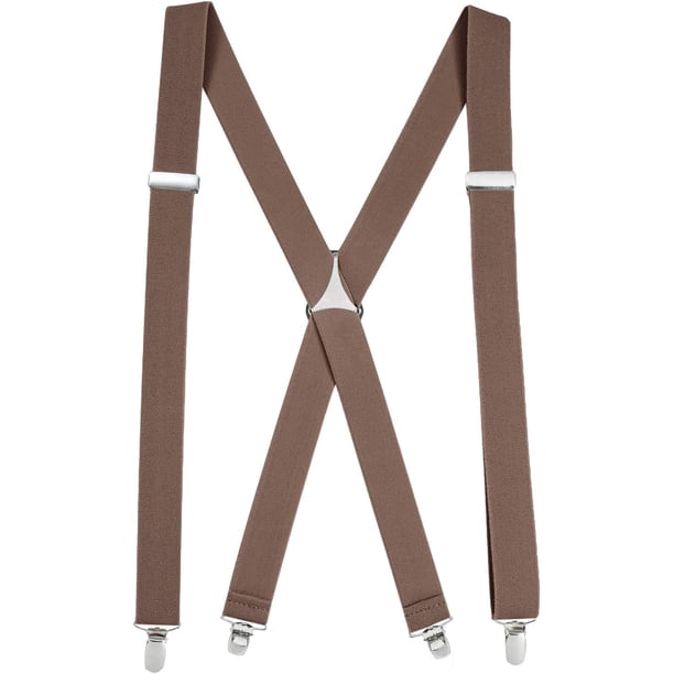 Hold'Em Suspenders for Men X-Back Adjustable Straight Clip-on Tuxedo ...