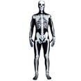 Joyfy Skeleton Costume for Adult, Skeleton Bone Bodysuit Halloween ...