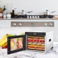 Food Dehydrator Machine, 6 Stainless Steel Trays Fruit Dryer, for Fruit ...