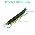 90 Degree PCIE 16X to X16 Male to Female Risers Card Adapters for ...