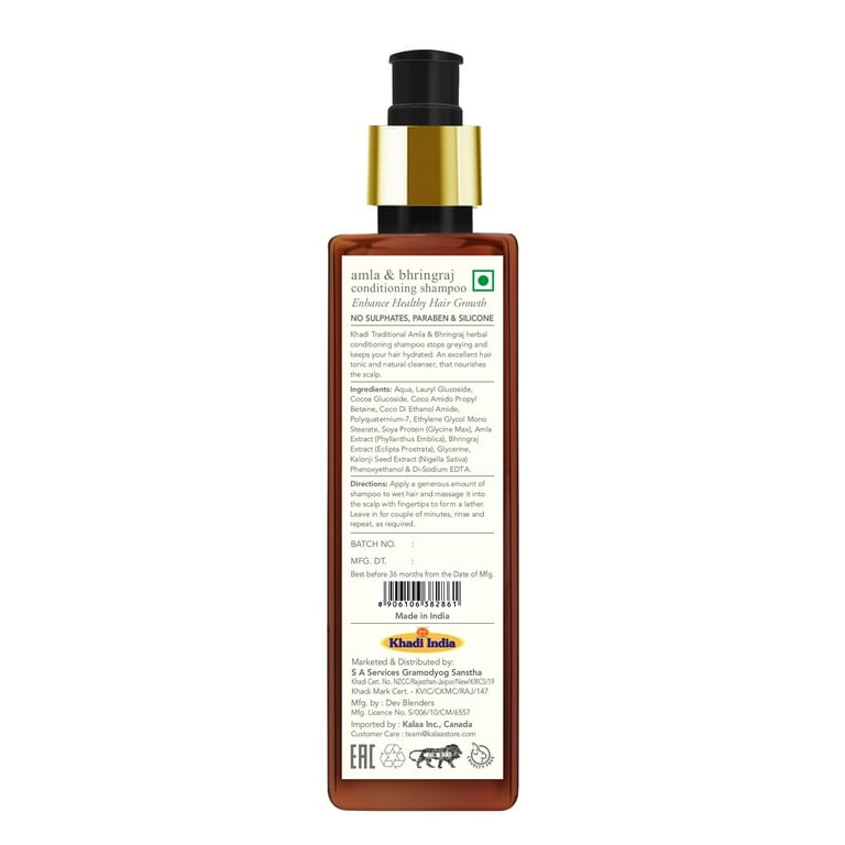 Khadi Traditional Amla and Bhringraj Conditioning Shampoo