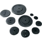 CAP Barbell Standard Cast Iron Weight Plate, Black, Singles 1.25-50 lb ...