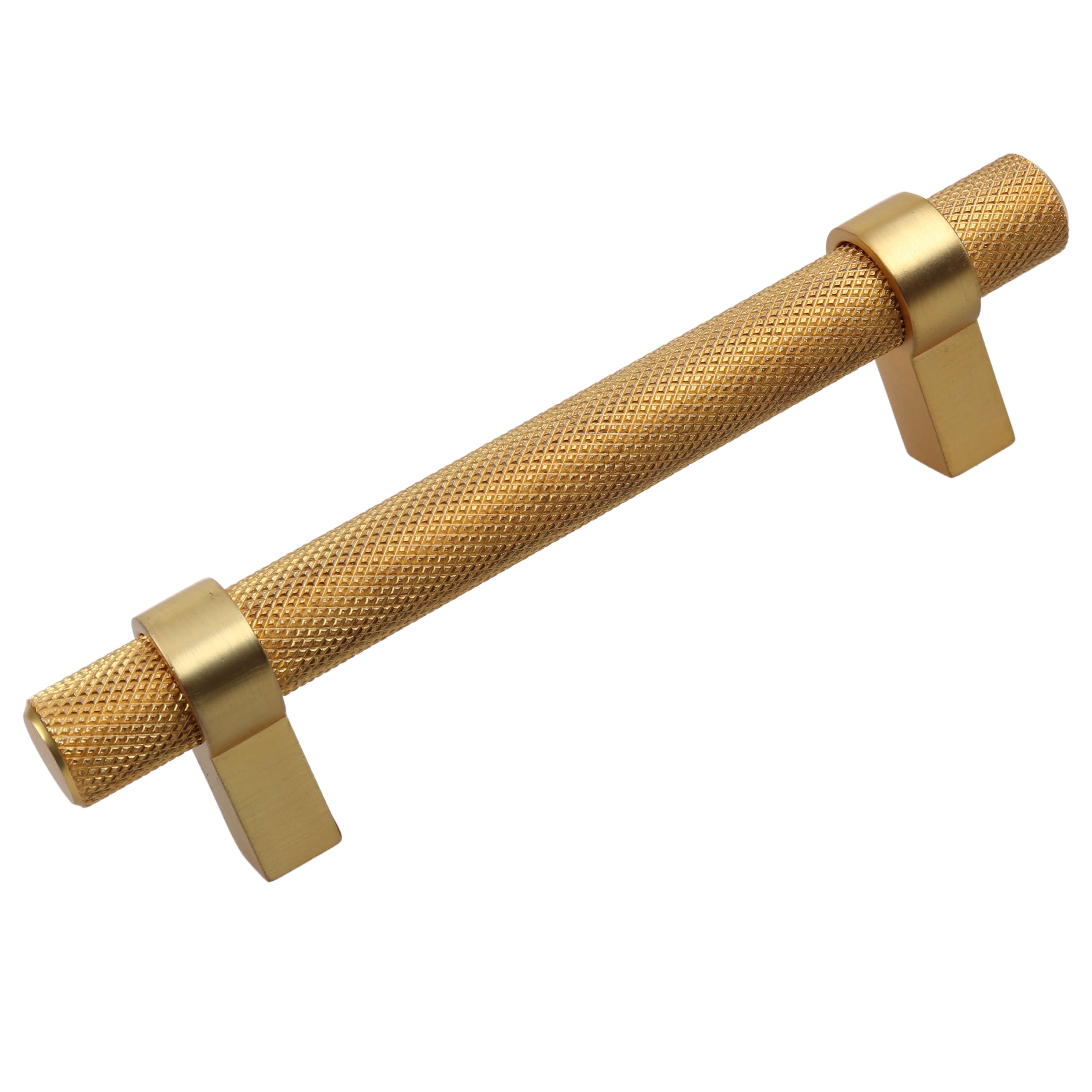 3-3/4 in. Screw Center Solid Steel Knurled Euro Bar Pull - Walmart.com