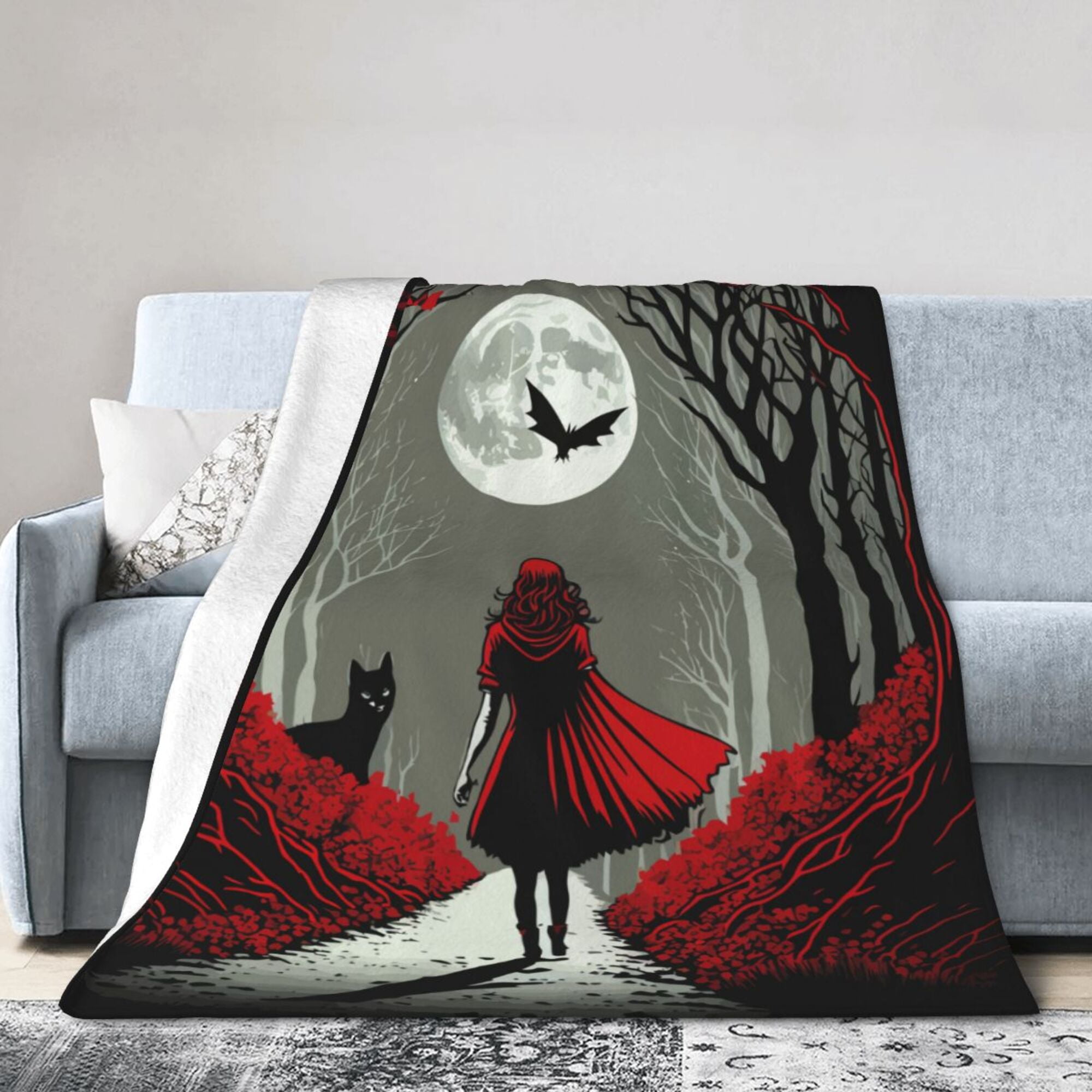 DouZhe Ultra-Soft Micro Fleece Lightweight Flannel Bed Blanket, Fable ...