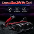 24V Kids Electric Riding Go Kart, 9Ah Battery 250W*2 Motors, 8MPH High ...