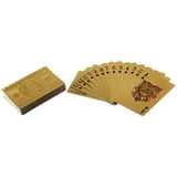 Luxurious Gold Foil Plated Deck of Playing Cards - 1 Pack of 52 Cards ...